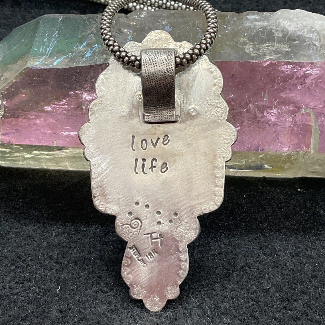 Gemstone Pendant, Neutral Colors - Etsy