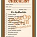 Pre-op RN Checklist: Printable PACU Nurse Prep Sheet (digital PDF) - Etsy