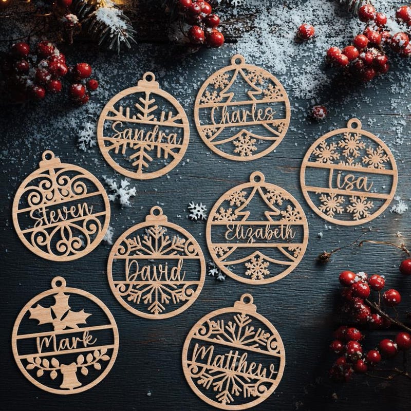 Plaid Ornaments Custom - Etsy