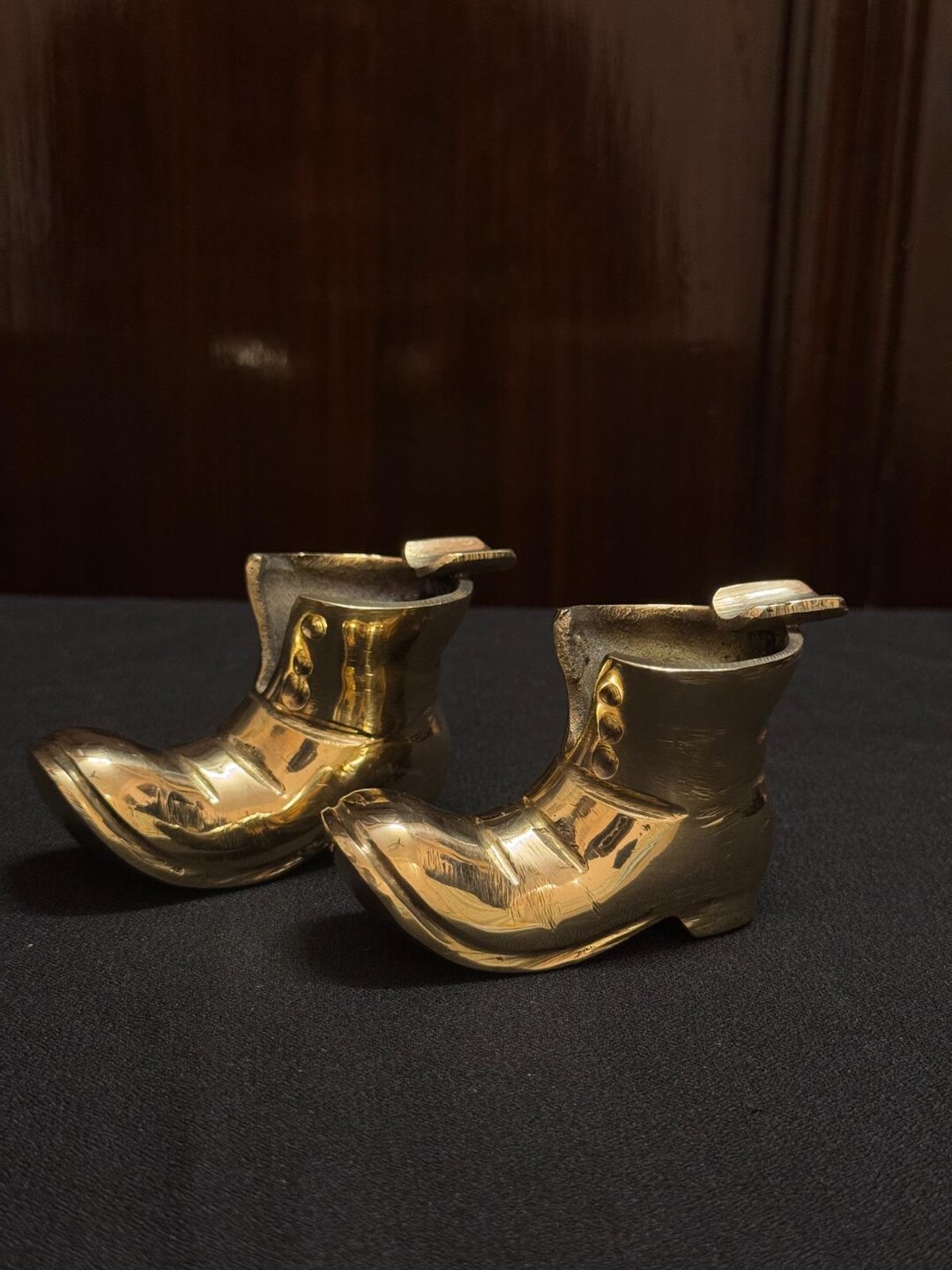 Vintage Brass Mini Boots Ashtray Set: Quirky Home Decor - Etsy