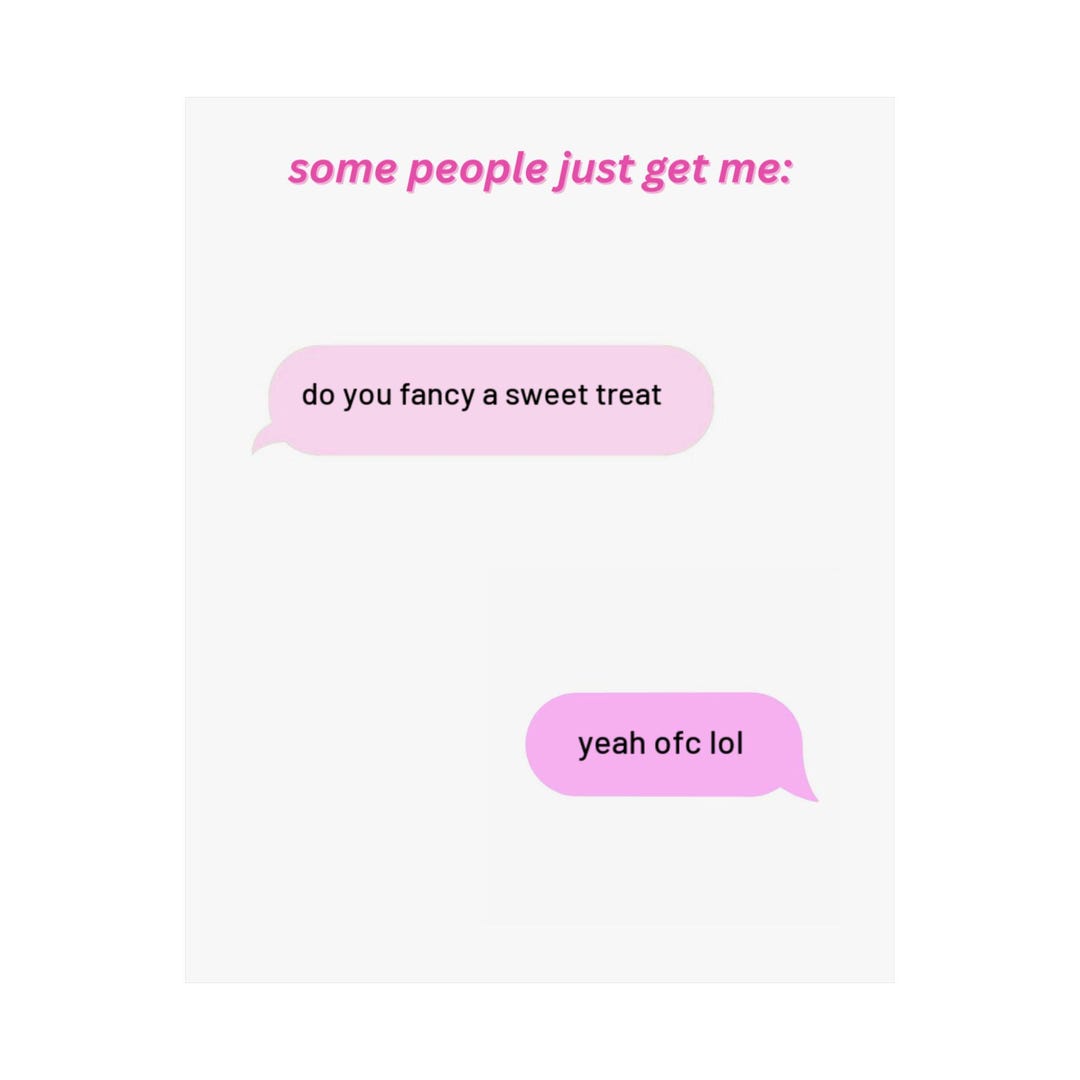 Sweet Treat Message Poster - Etsy