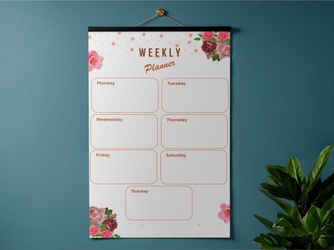 Reusable Undated Weekly Planner | Digital & Printable Planner | Instant ...
