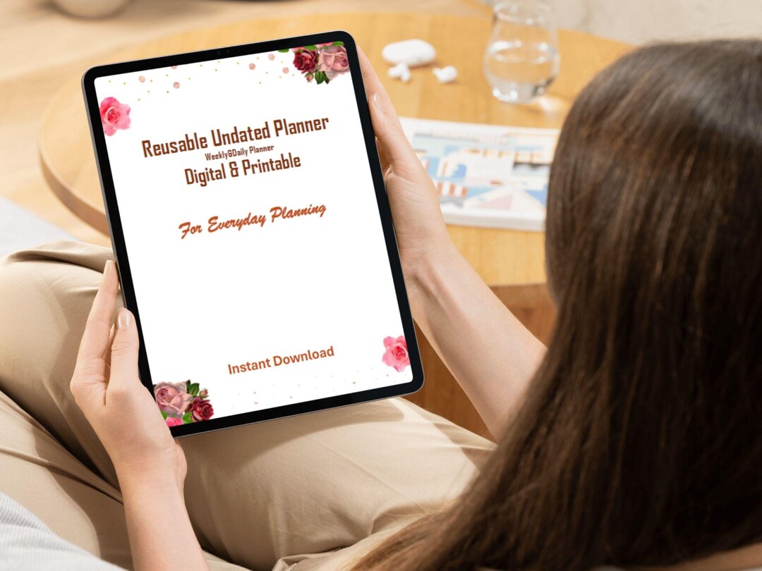 Reusable Undated Weekly and Daily Planner + Notes | Digital & Printable ...