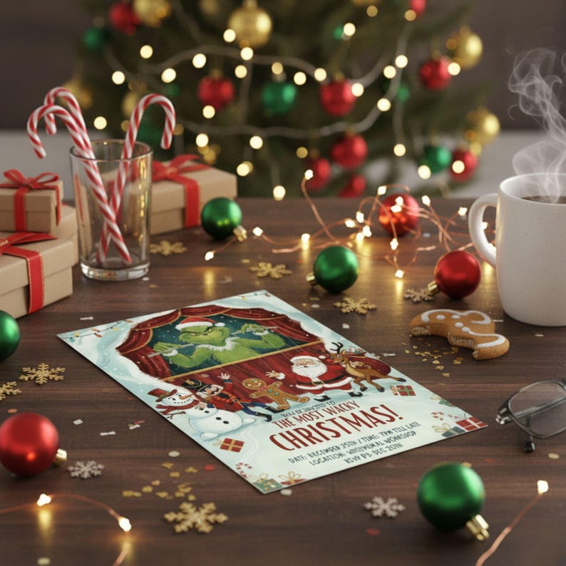 Wacky Christmas Party Invitation – Printable Holiday Invitation - Etsy