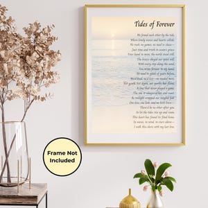 Beach Love Poem Print: Romantic Ocean Tides (digital Download) - Etsy