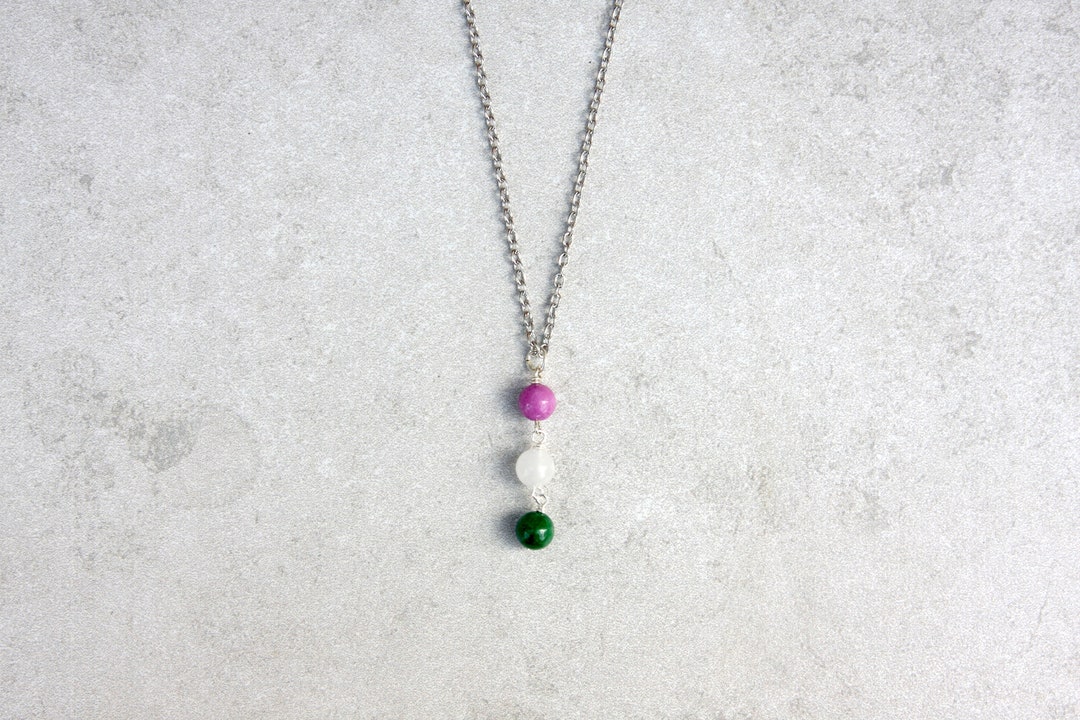 Genderqueer Necklace, Jewelry for Nonbinary Pride, Inclusion Gifts ...