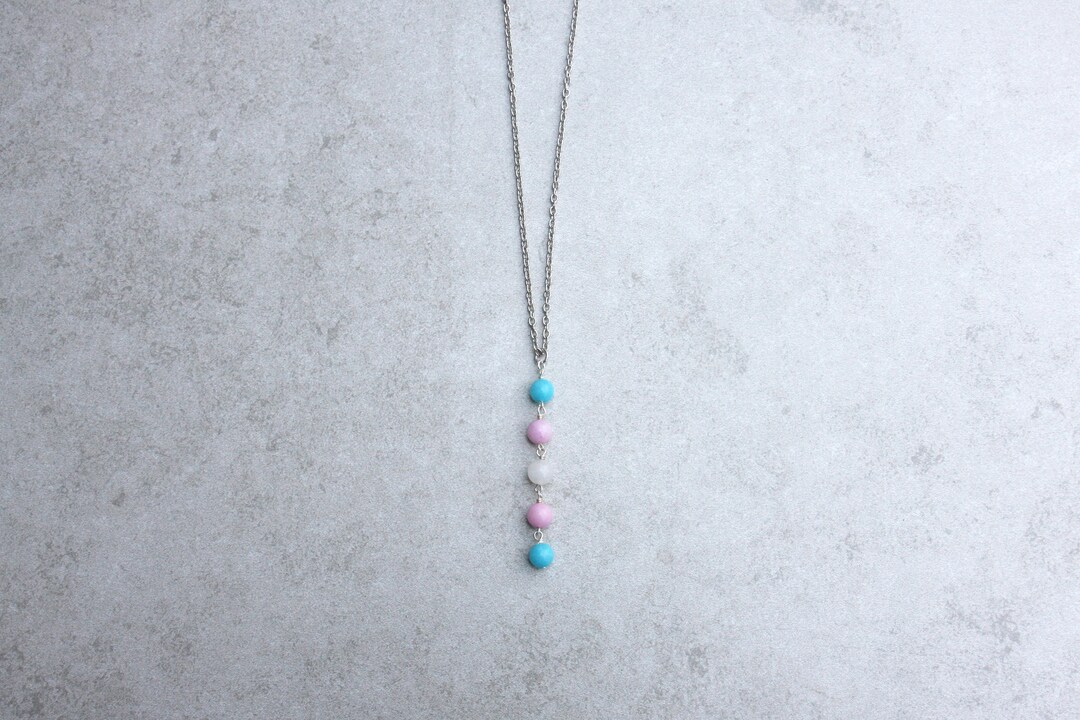 Trans Pendant Necklace, Trans Necklace for Trans Pride, Y Necklace ...