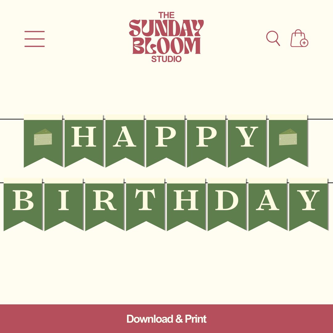 Matcha Birthday Banner, Matcha Banner, Matcha Happy Birthday Banner ...
