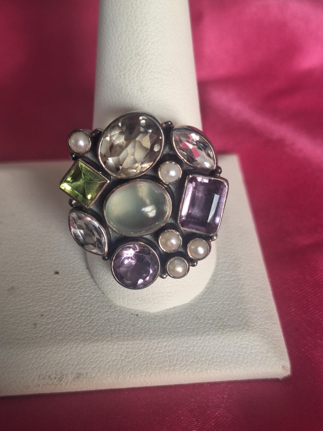 Nikki Butler 925 Sterling Silver Multi Gemstone Ring - Etsy