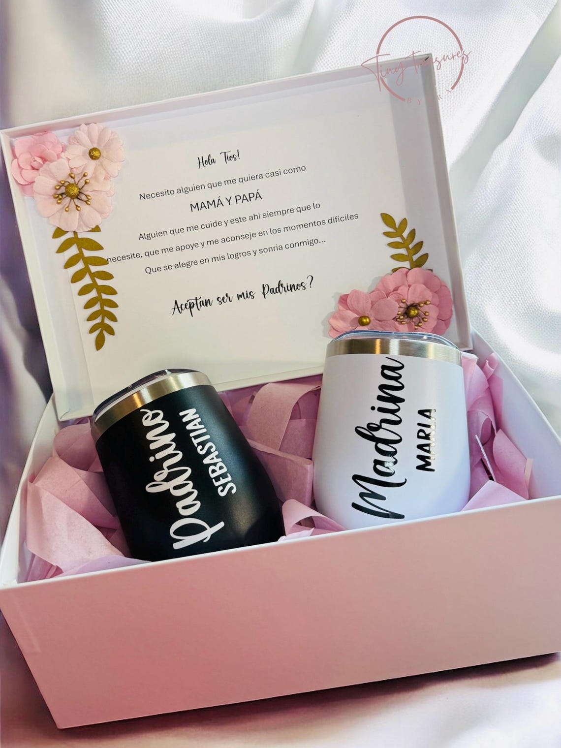 Personalized Godparent Gift Box: Spanish Tios Padrinos Box - Etsy