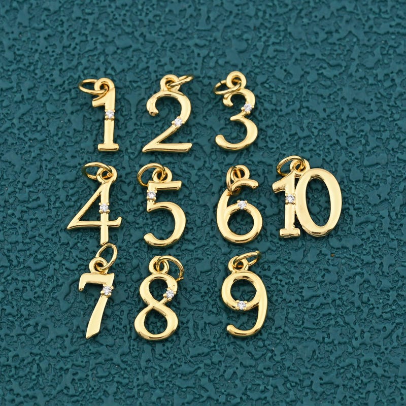 Number 10 Charms Bulk - Etsy