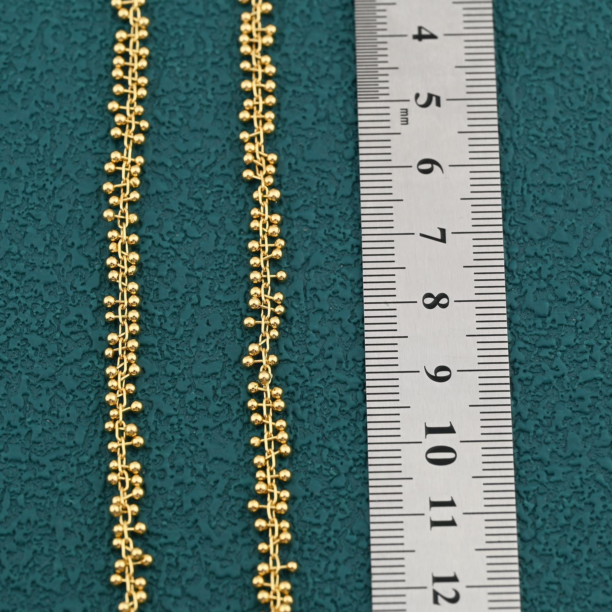 Decorative Bead Drop Chain for DIY Jewelry Making and Statement ...