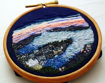 Embroidered art | Etsy