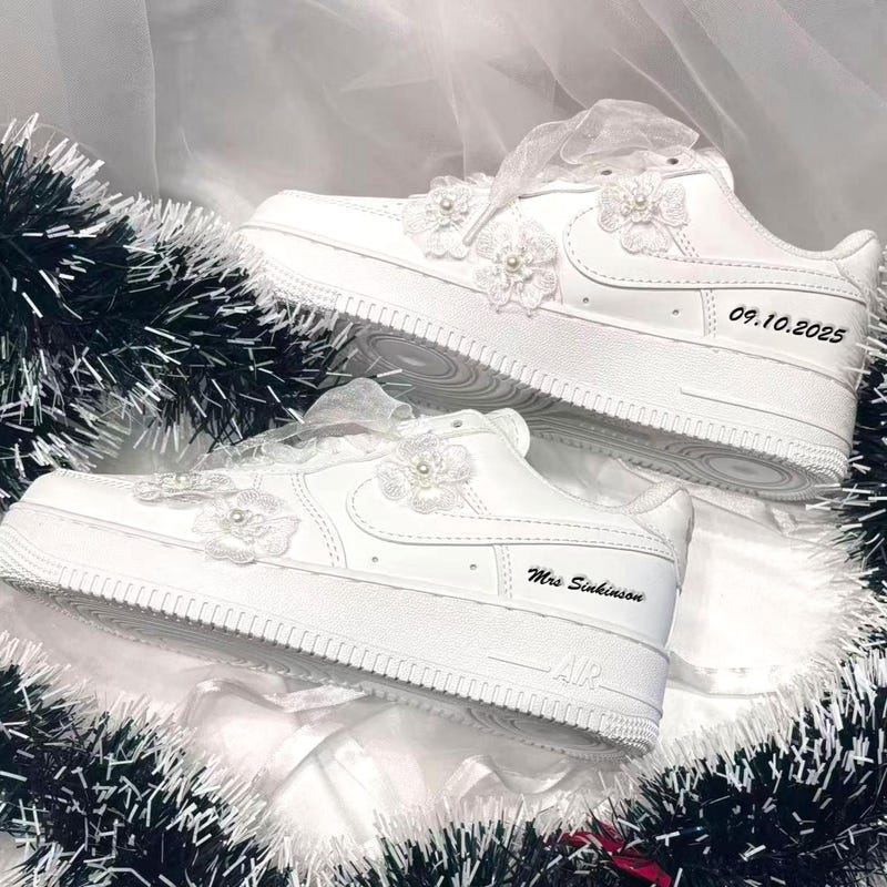 Custom Pearl Nikes - Etsy UK