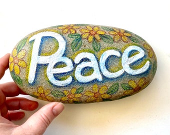 Painted Peace Rock | Etsy