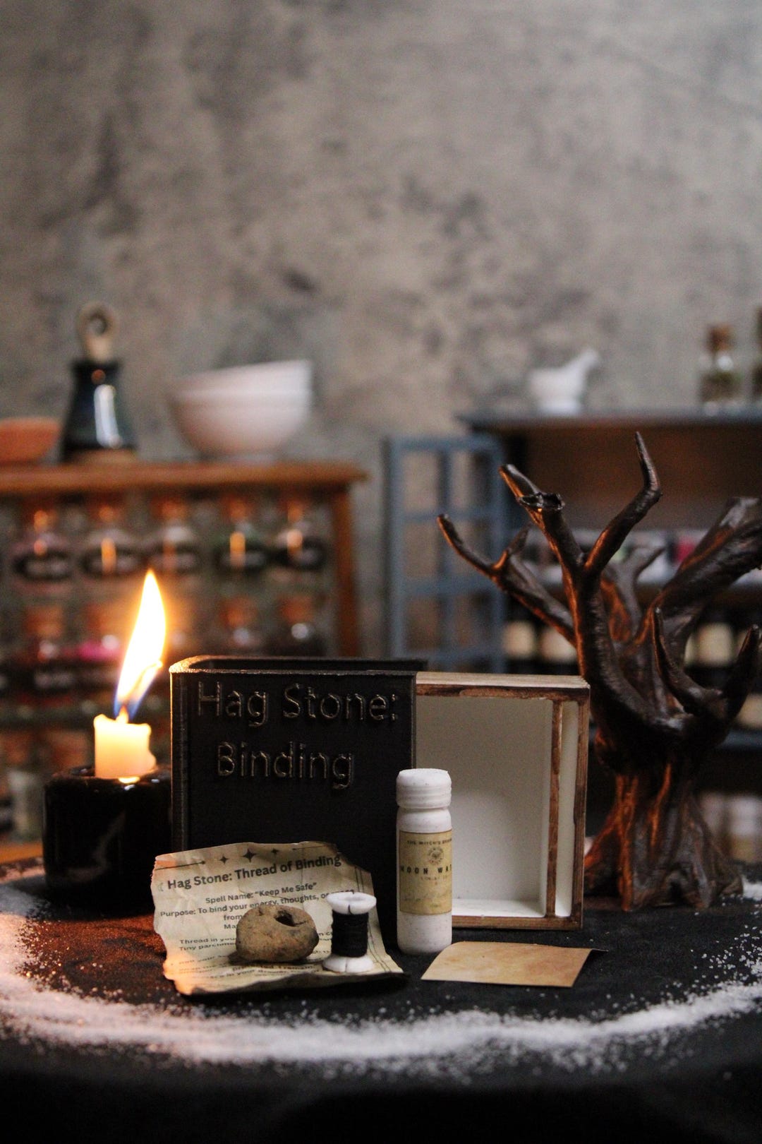 Mini Hag Stone Spell Book Kit – Choose Your Spell: Banishing, Binding ...