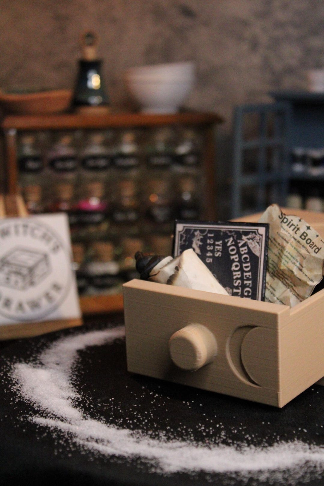 Mini Spirit Board Drawer Kit | Witchy Divination Box With Planchette ...