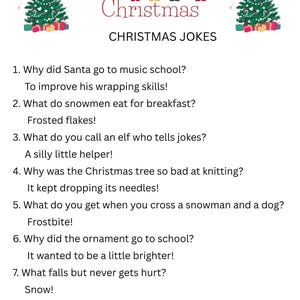 Printable Kids Christmas Quiz | Fun Holiday Trivia Game | Christmas ...