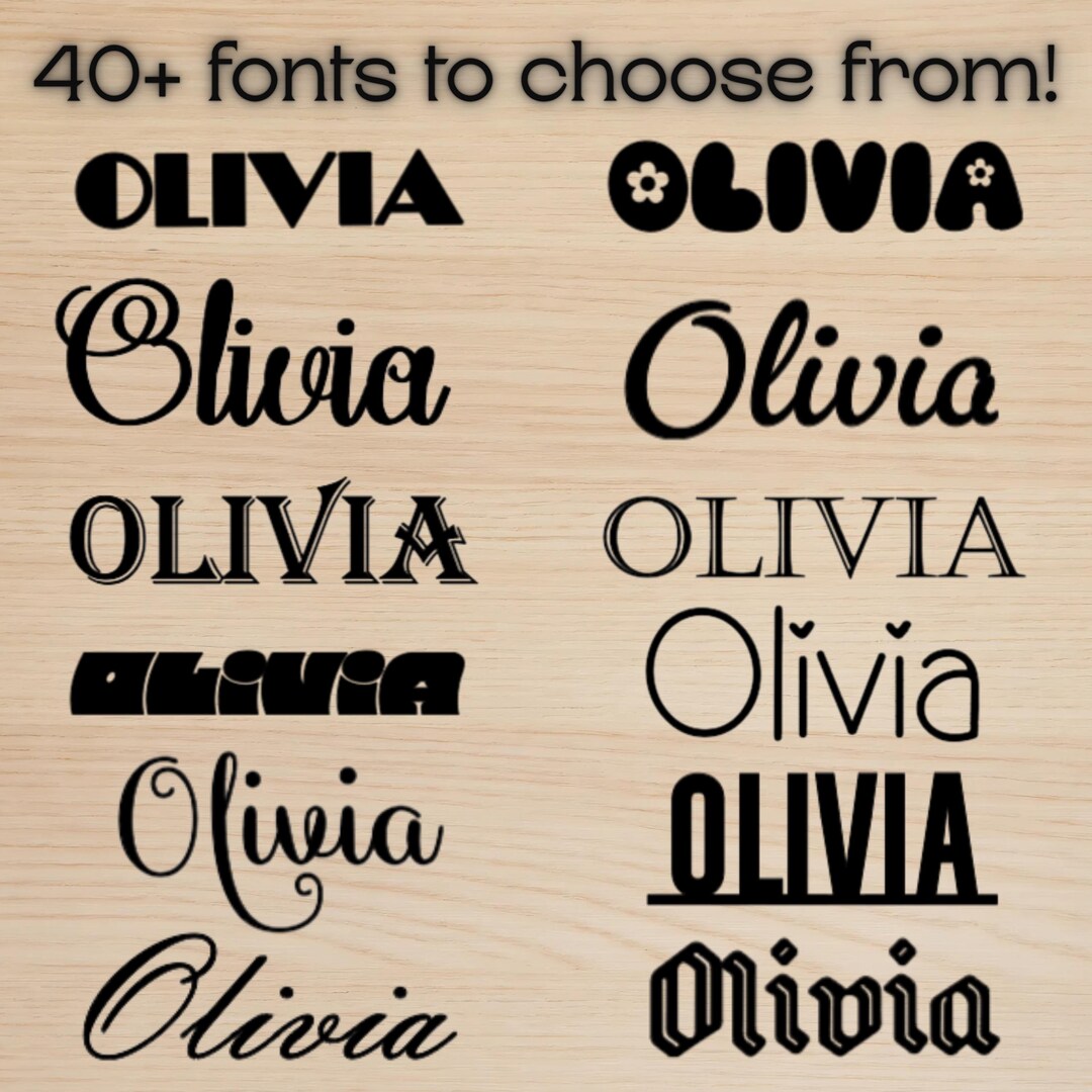 Personalized Name Vinyl Decal – Waterproof Custom Vinyl Stickers, Name ...