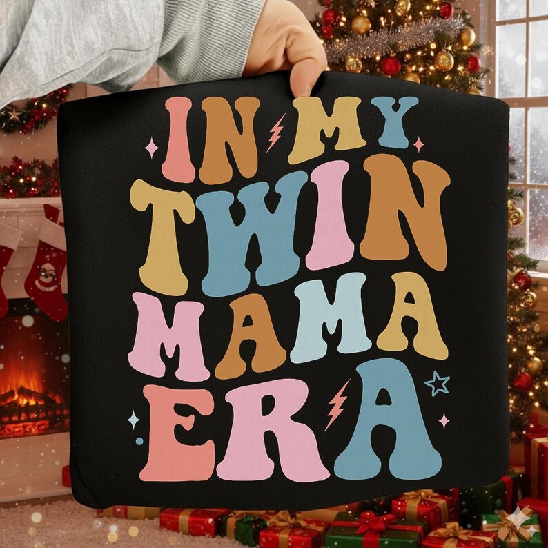 Twin Mama Christmas Clipart Bundle - Twin Mom PNG, Holiday Designs ...