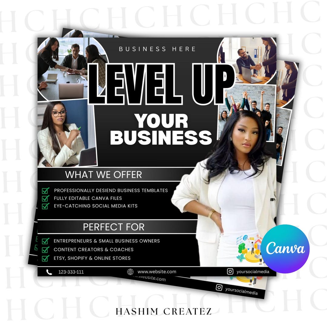 Business Coach Flyer Canva Template, Consultation Flyer,entrepreneur ...