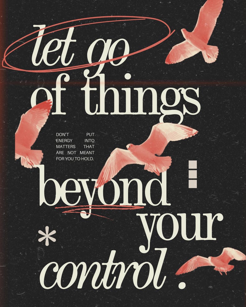 Let Go Motivational Wall Art - Etsy