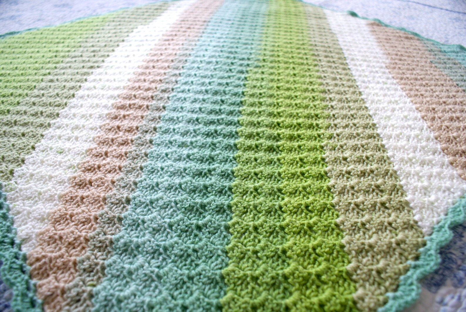 Sand Castle Baby Blanket Lap Crochet Throw Handmade Afghan - Etsy