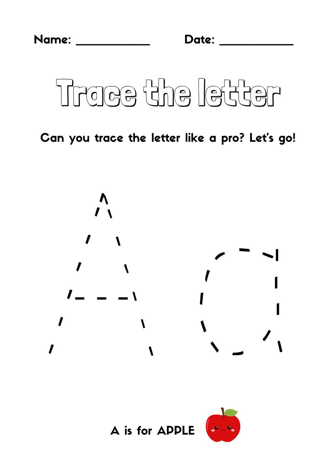 Trace the Letters, Learning Printables, Children Learning, Kids ...