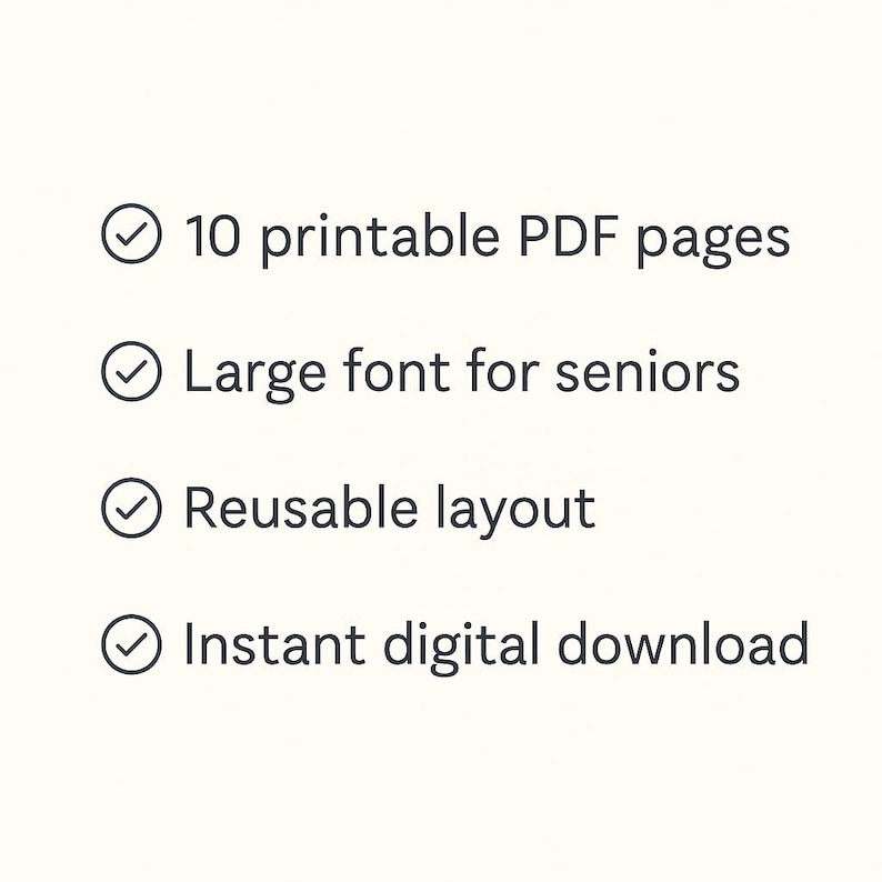Senior Daily Wellness Planner | Caregiver Organizer (printable PDF) - Etsy