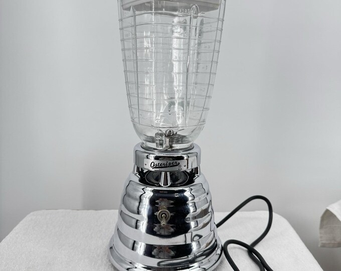 Vintage 1950's Retro Oster Osterizer Model 10 Beehive Chrome Glass ...