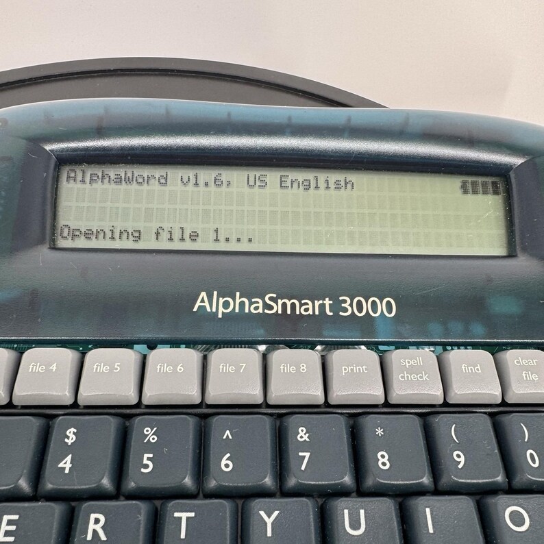 Alphasmart 3000 Electronic Word Processor Portable Keyboard VINTAGE ...