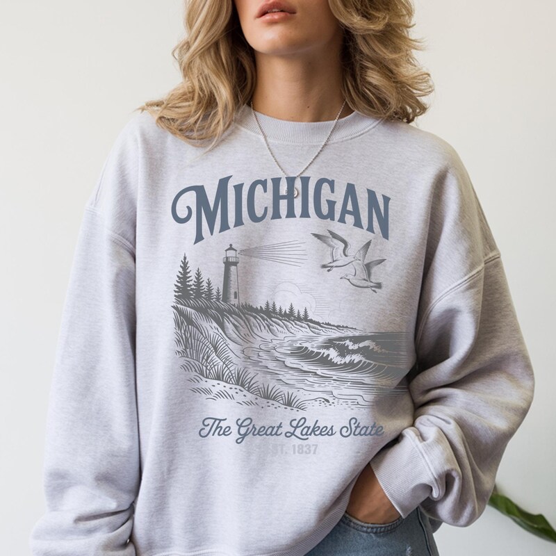 Michigan Sweatshirt - Etsy