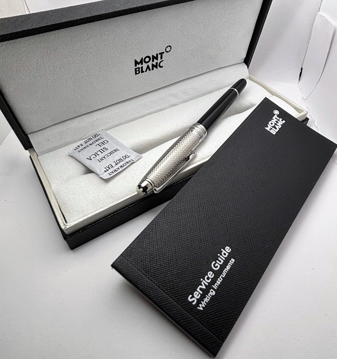 Montblanc Star Walker Black Ink Stainless Steel Roller Ball Pen - Etsy