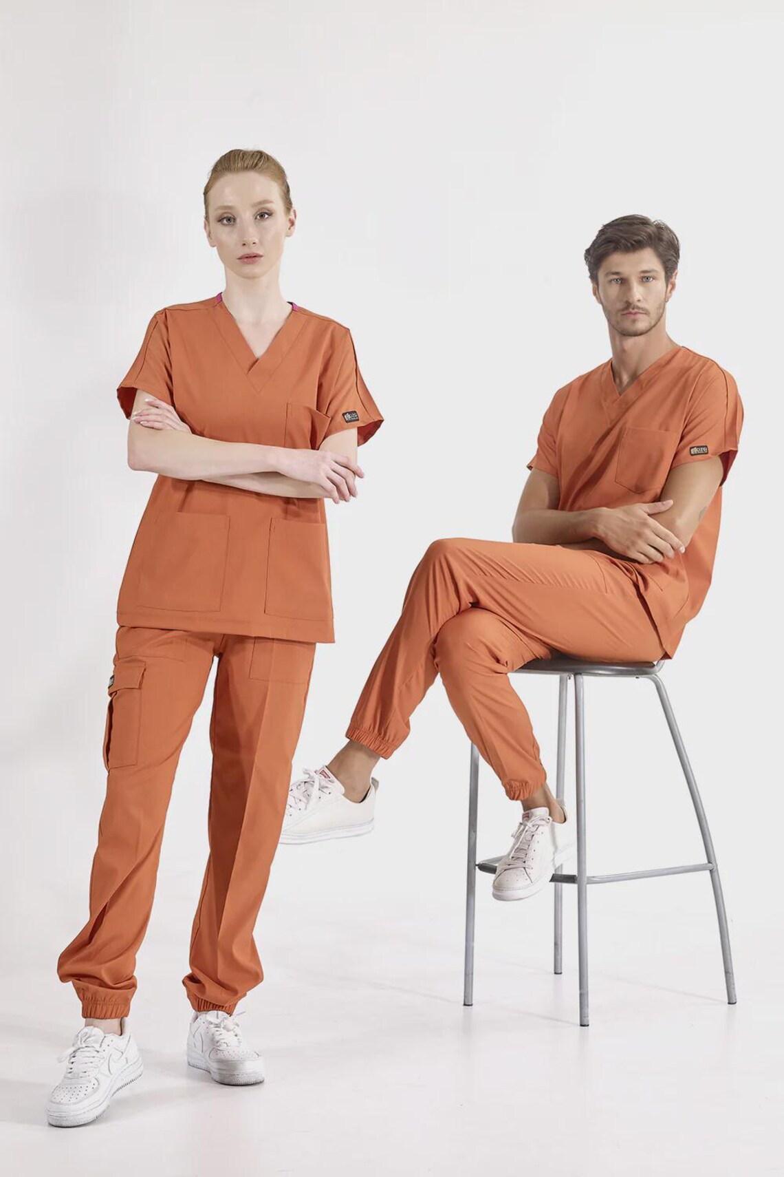 Luxury Jogger Scrub Set: Stretch Medical Uniform for Healthcare ...