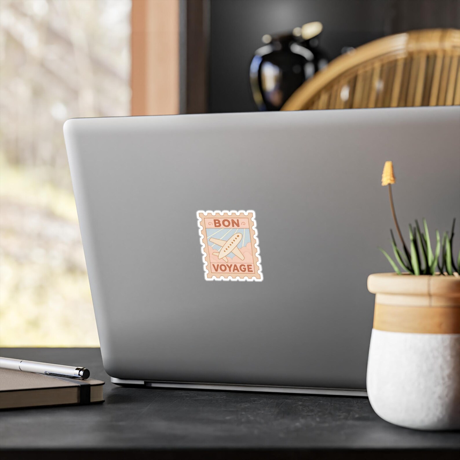 Bon Voyage Vinyl Decals for Travel Enthusiasts, Stickers for Luggage ...