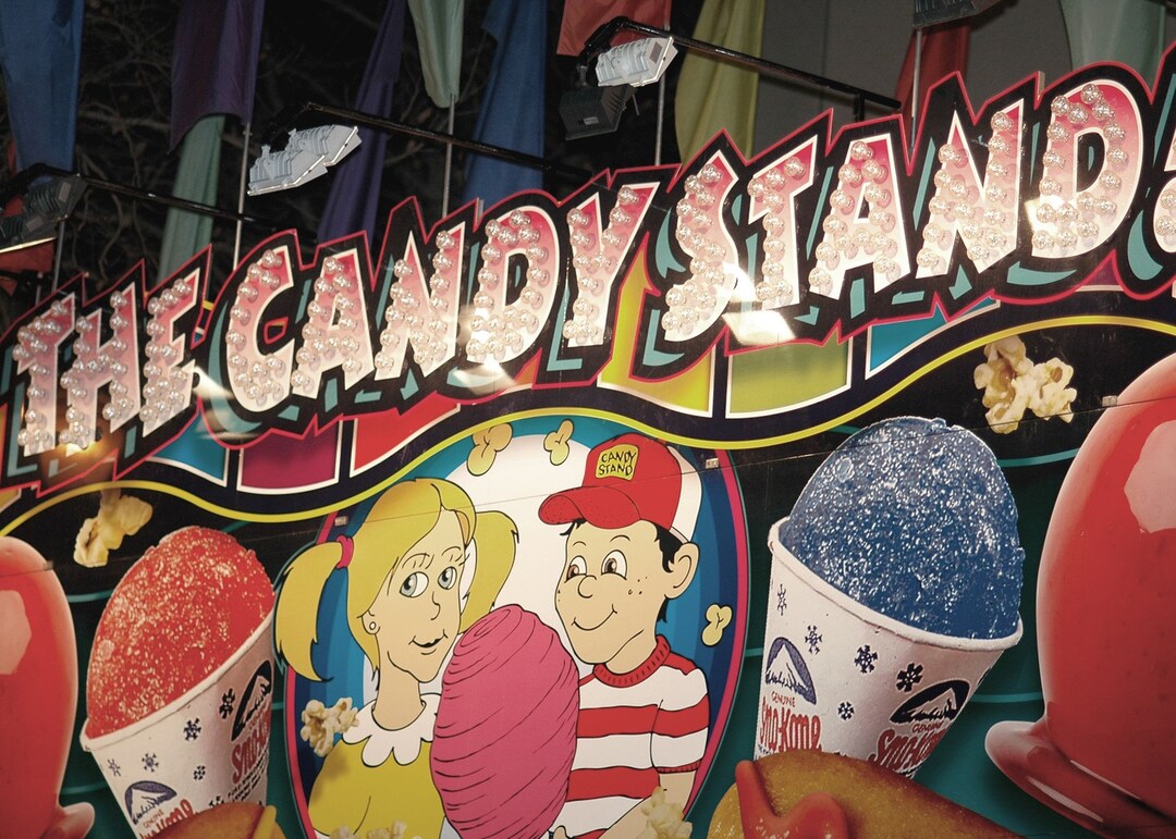 The Candy Stand Fine Art Photo Vintage Neon Carnival Sign - Etsy