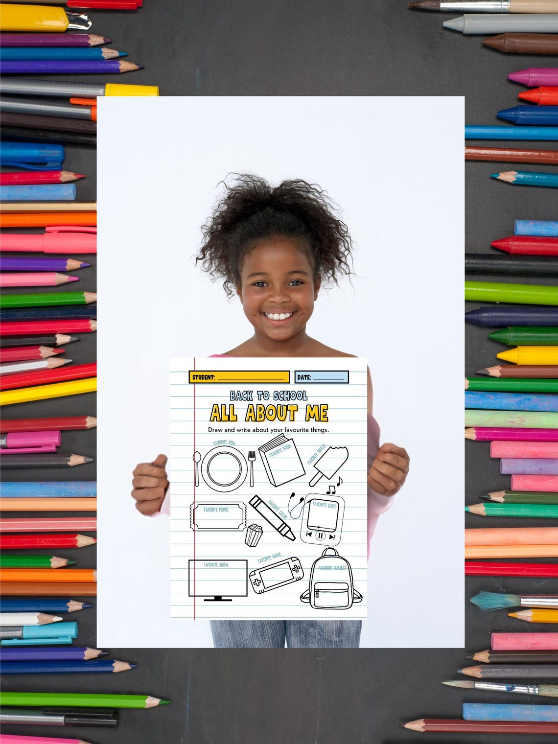 All About Me Worksheet | Back to School Printable (PDF) - Etsy