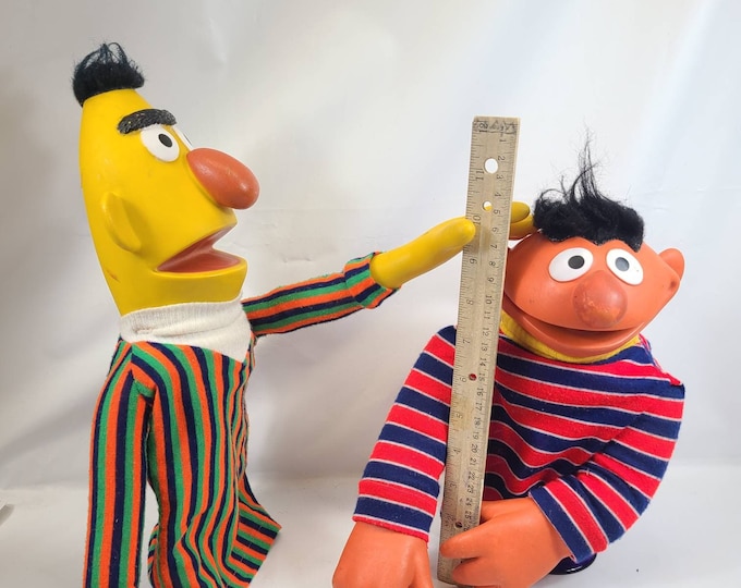 Sesame Street, Hand Puppets, Bert and Ernie, Henson - Etsy