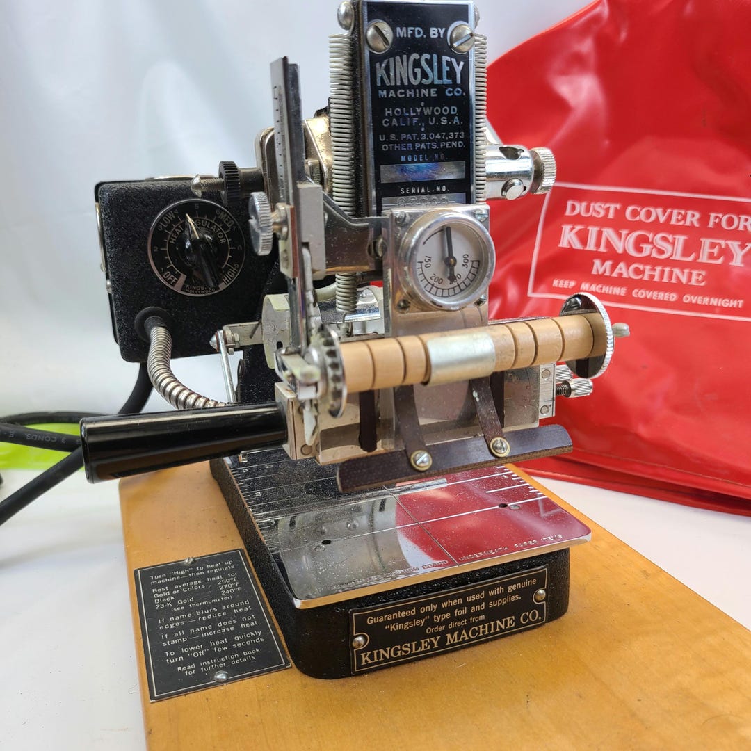 Kingsley M60 Lot, TESTED, Gold Leaf, Stamping Machine, Embossing ...