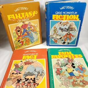 Disney book set 1977 golden press fairy tales vintage | Etsy