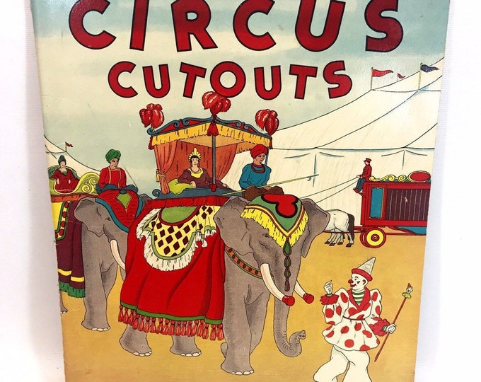 Circus, Cutout Book, Platt and Munk, 40s, Paperdolls - Etsy