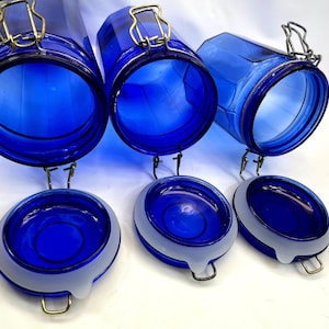 Cobalt Blue/ Canisters / Set of Three - Etsy