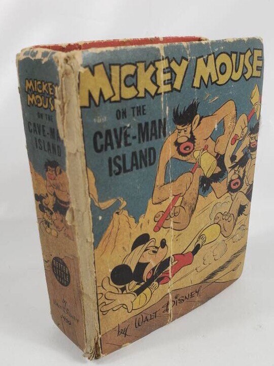 Mickey Mouse Caveman Island Whitman Better Little Books - Etsy