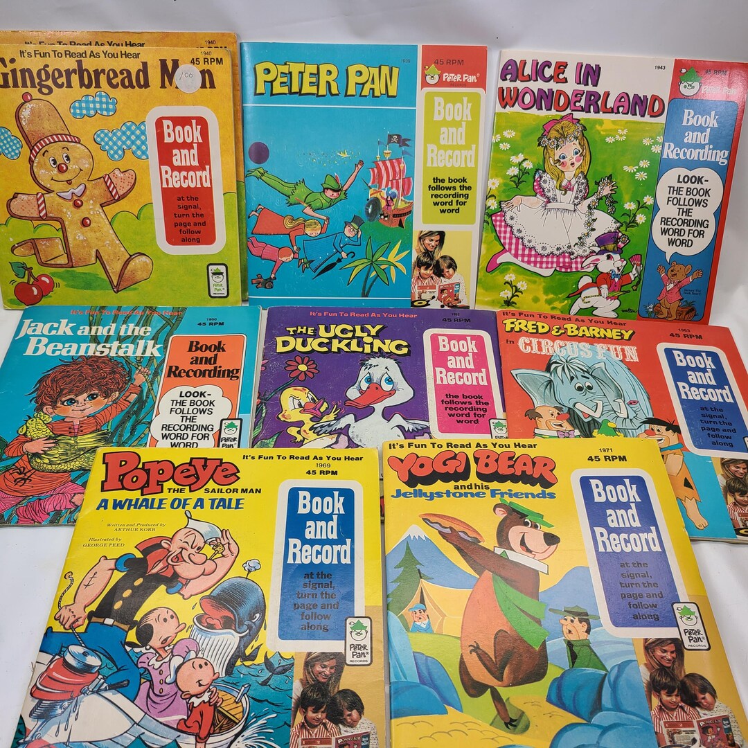 Peter Pan Records, Book With Record, Learn to Read, Fairy Tales ...