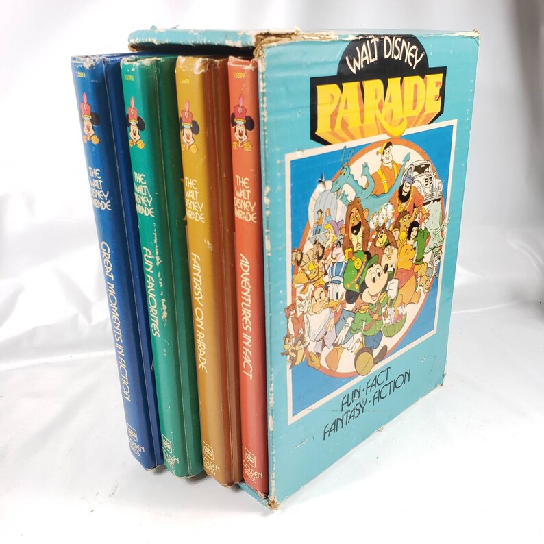 Disney Book Set 1977 Golden Press Fairy Tales Vintage - Etsy
