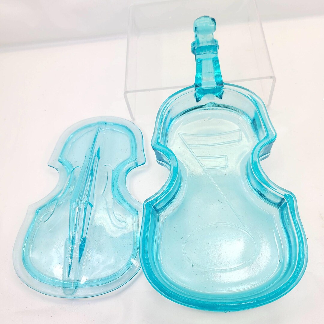 Blue Glass, Violin, Trinket,gift Box, Cello,candy Dish,orchestra,string ...
