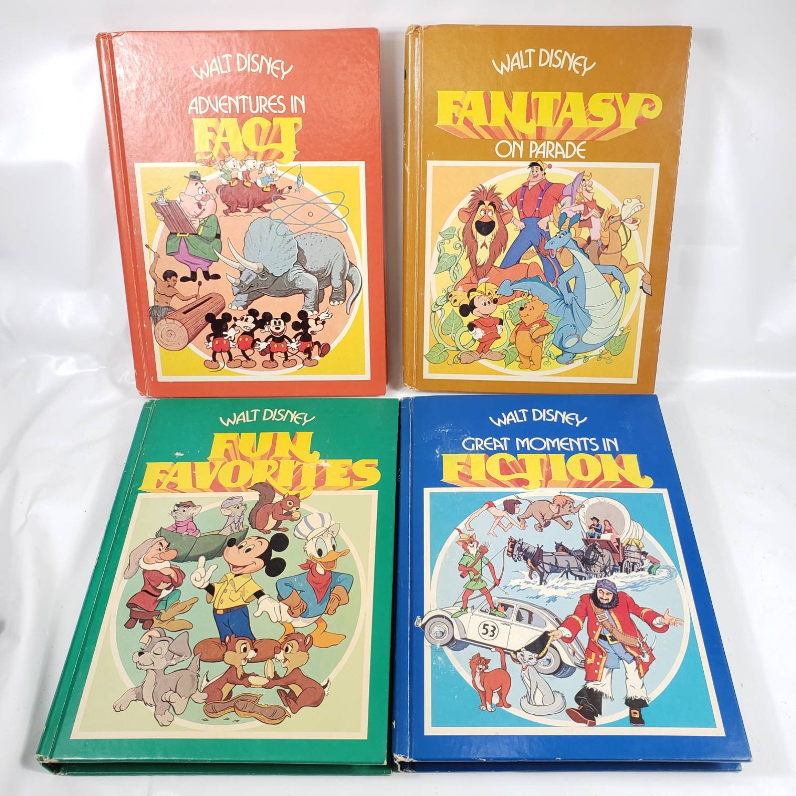 Disney Book Set 1977 Golden Press Fairy Tales Vintage - Etsy