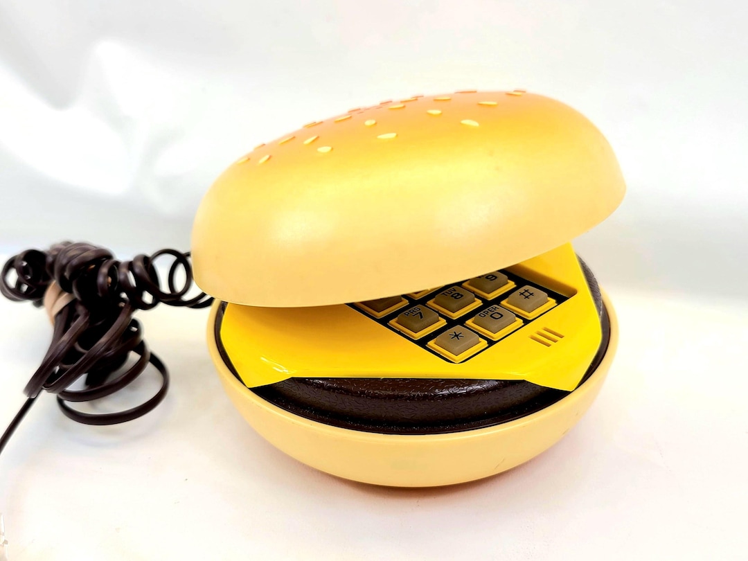 Cheeseburger,phone,novelty,80s,90s, Telephone,hamburger - Etsy