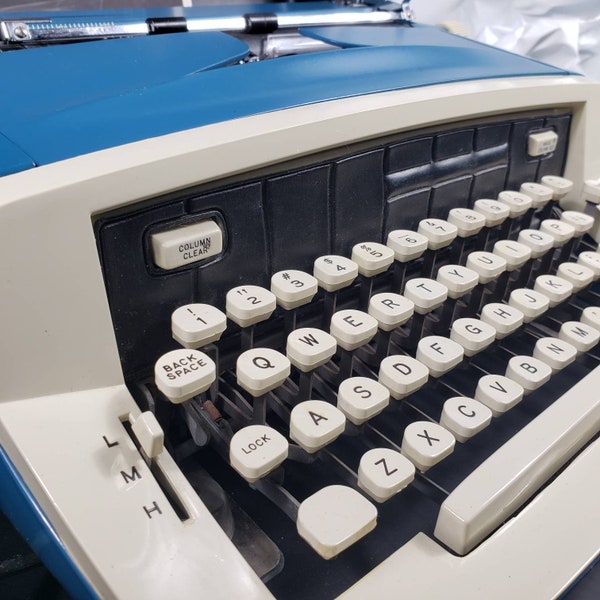 Blue Typewriter - Etsy