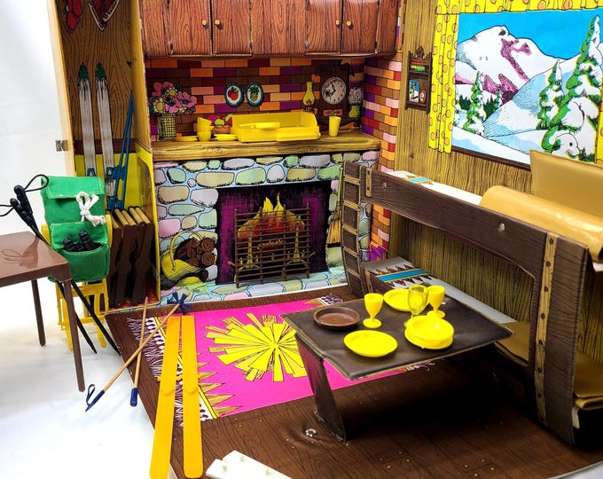 Barbie, Mountain Cabin, 70s, Playset,lodge, Skiing, Wintersports - Etsy